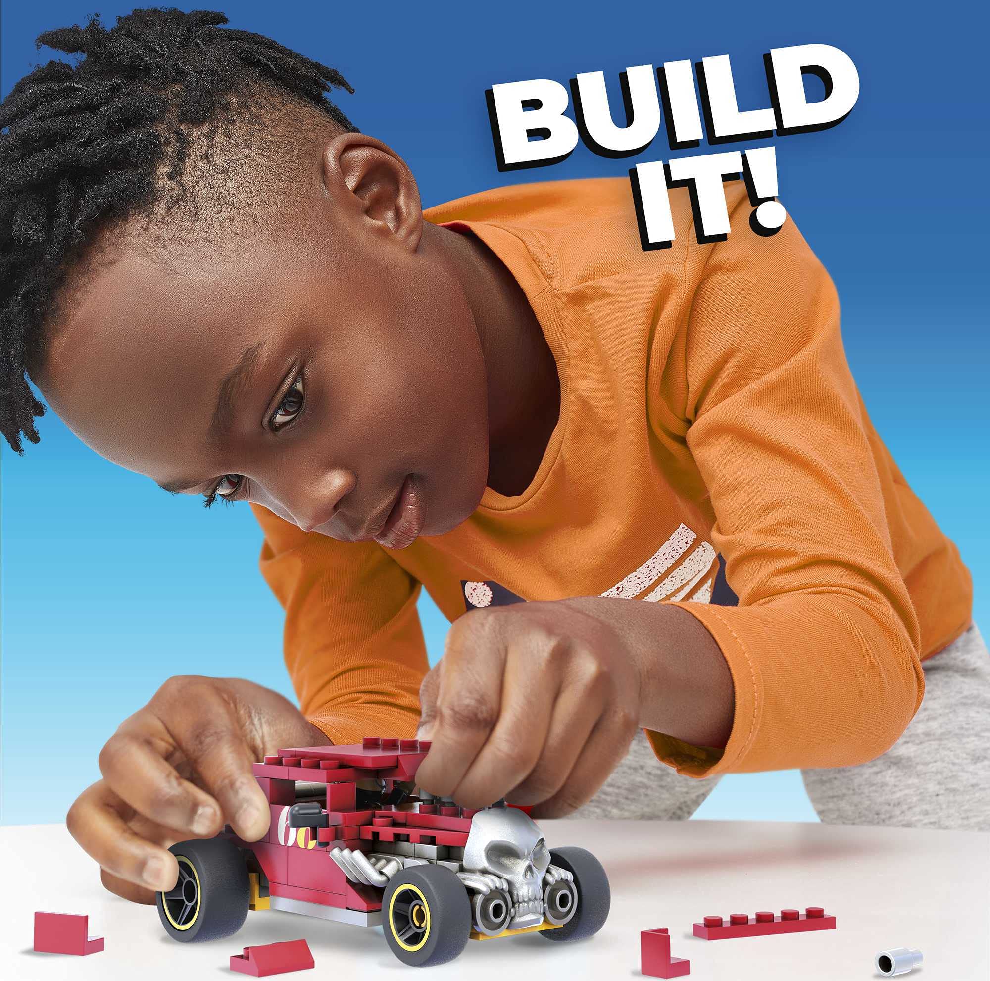 Hot Wheels Mega Construx Bone Shaker Construction Set, Building Toys for Kids 5 Years and Up