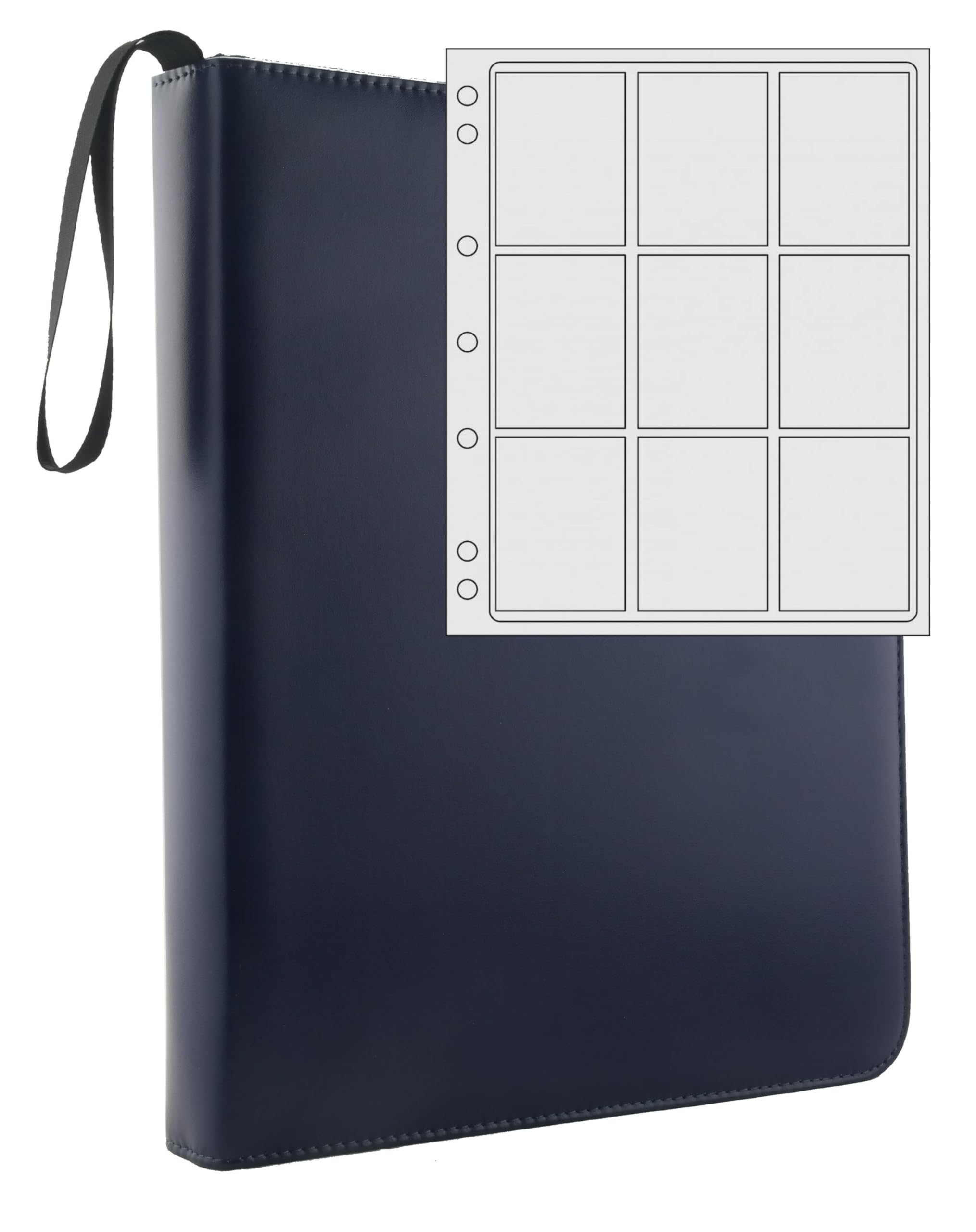 Ursae Minoris Echelon Zipper Album with Collector's Pages for 36 Coins in Standard Certified or Certified-Style Holders PCGS, NGC, ANACS, Lighthouse, Guardhouse, BCW, Ursae Minoris – Deep Blue
