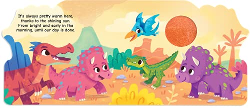 Dino Days with Triceratops - Touch and Feel Board Book - Sensory Board Book