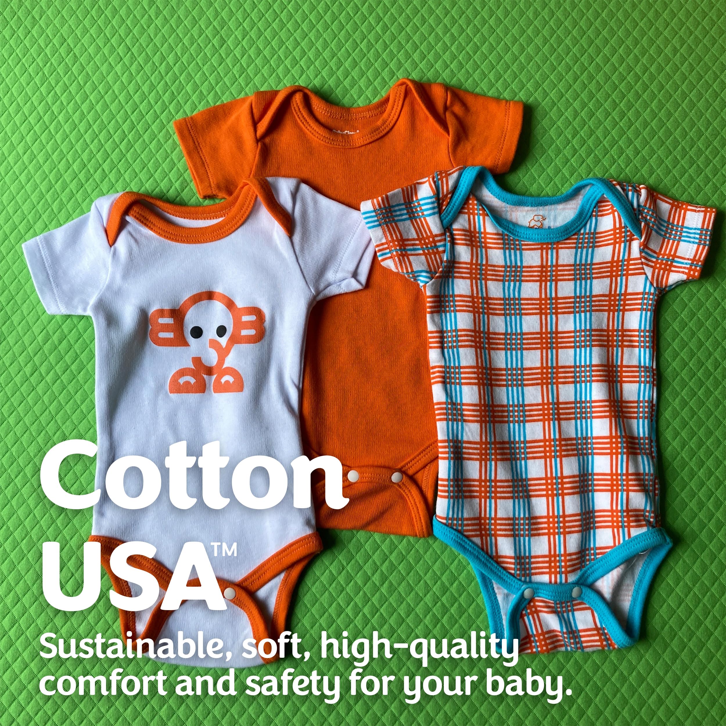 BabyCircus, Gender-Neutral, Baby Bodysuits/Onesies Gift Set, 100% Cotton USA, 0-3 Month