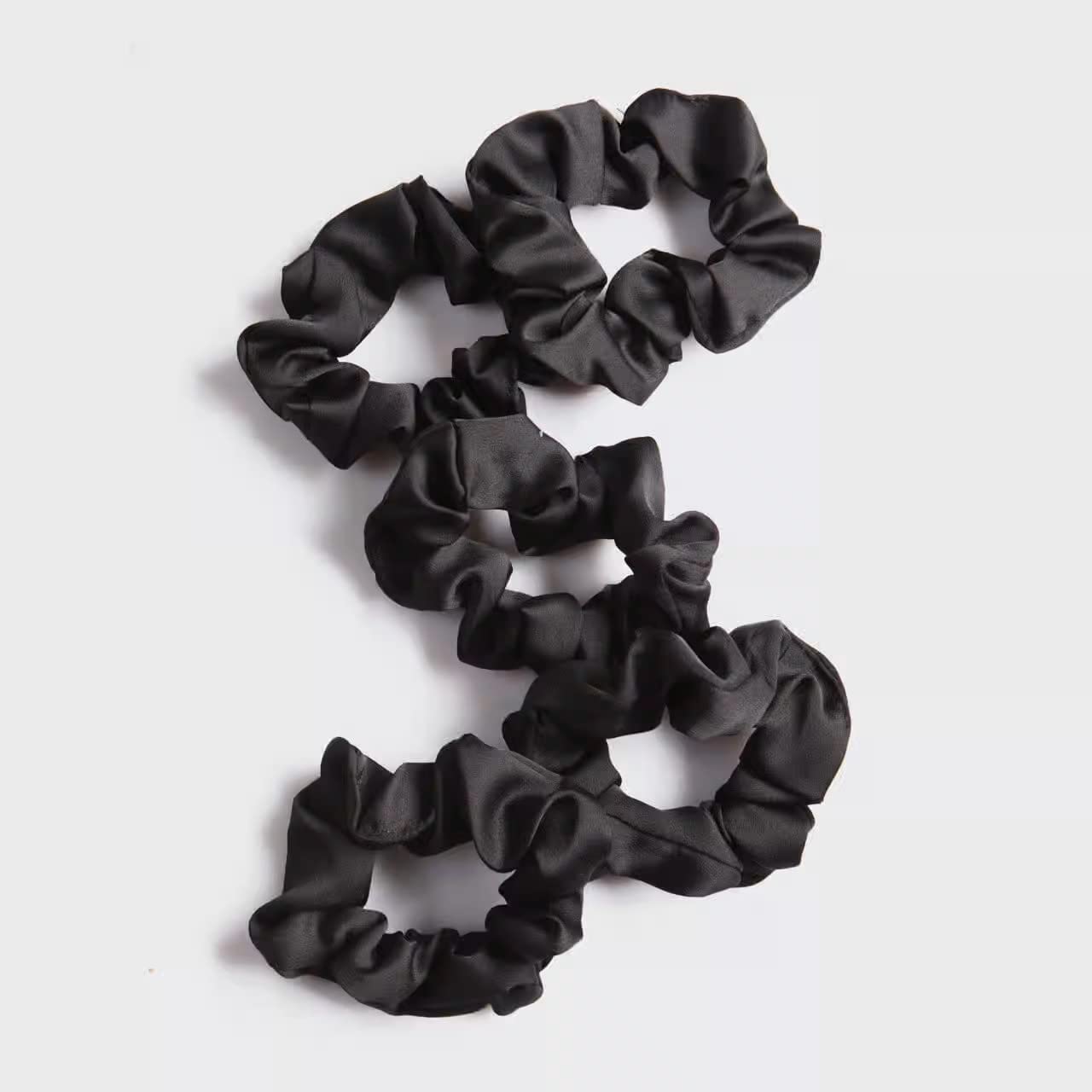 Kitsch Matte Scrunchies for Women - Hair Ties for Thick, Thin or Girls' Hair | Soft, Cute 5pc Set (Blush/Mauve)