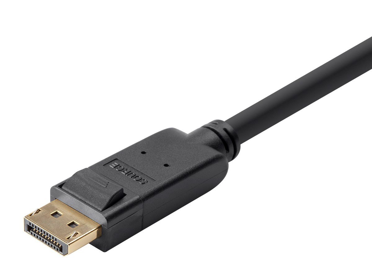 Monoprice DisplayPort 1.2a to HDTV Cable - 6 Feet | Supports Up to 4K Resolution And 3D Video - Select Series, 6ft, Black