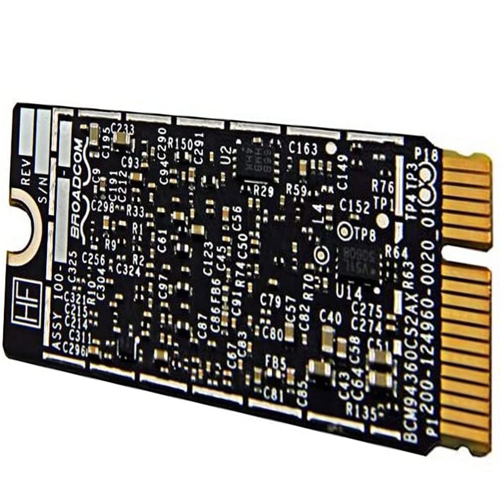 Willhom BCM94360CS2 Wifi Bluetooth Airport Wireless Card Replacement for MacBook Air 11" A1465 (2013, 2014, 2015) 13" A1466 (2013, 2014, 2015, 2017) (661-7465, 661-7481, 653-0023)