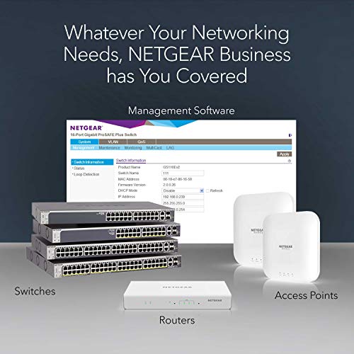 NETGEAR 8-Port Smart Managed Plus Switch, 8x10GBASE-T, 1xSFP+, 10xSFP+, ProSAFE Lifetime Protection (XS708E), Silver