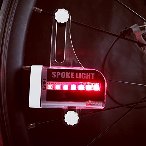 ASUYOERU 14 RGB LED Bicycle Wheel Spoke Light Mountain Road Bike Safety Warning Lamp