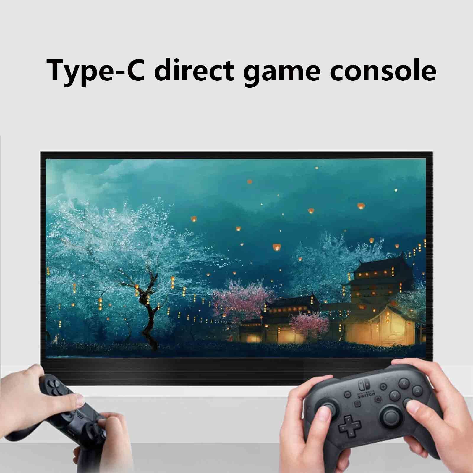 BDT 10.1 Portable HDMI Computer Type-c Screen Extended Display IPS 1780°Viewing Angle with Desktop Stand