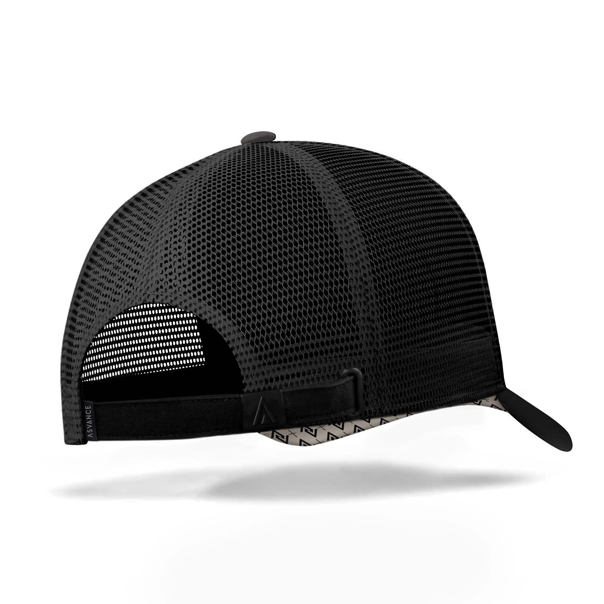 Asvance Trucker Hat - American Horse Mesh Back Baseball Cap for Mens - USA Horse Embroidered Hats Black - Gift for Dad