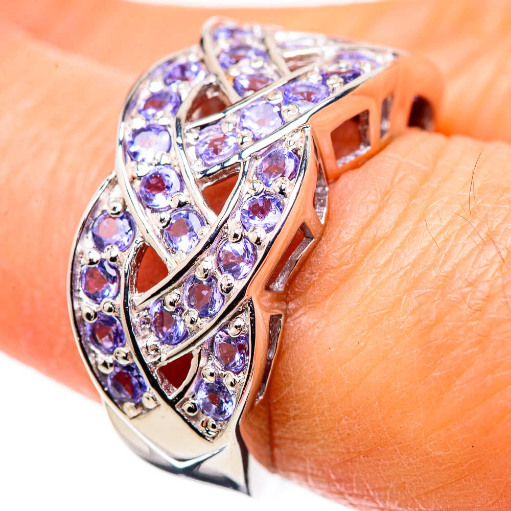 Ana Silver Co Tanzanite Ring Size 7 (925 Sterling Silver) - Handmade Jewelry, Bohemian, Vintage RING132222