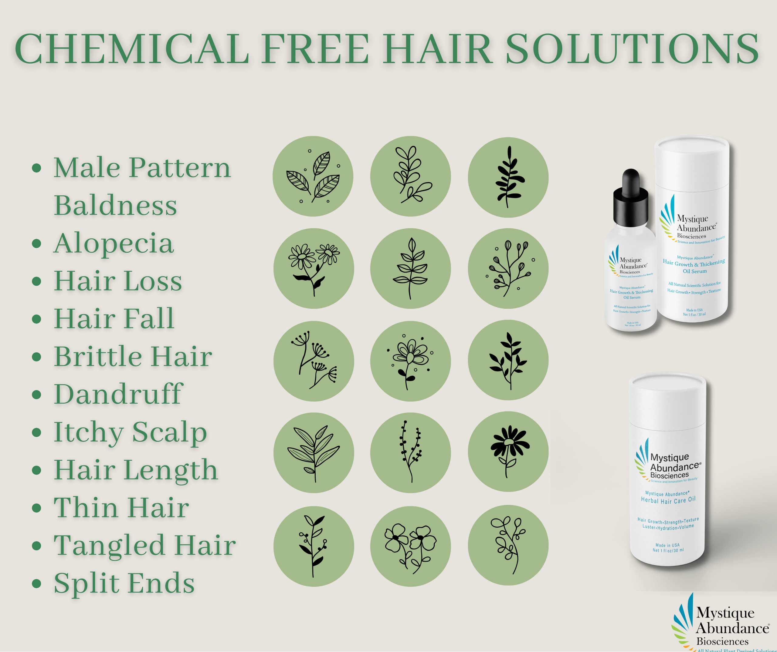 Herbal Hair Growth Oil: Extra Strength Serum for Growth, Anti-Thinning & Hair Fall, Tangle-Free Tresses, Soothe Dandruff, Dry & Itchy Scalp, and Combat Male Pattern Baldness
