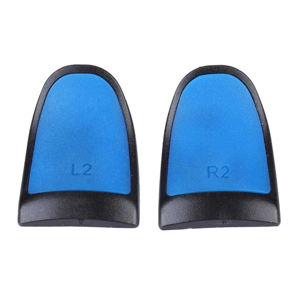 Dancal L2 R2 Controller Extenders Buttons Extension Trigger Soft Touch Extended Grips for PS4 (Blue)