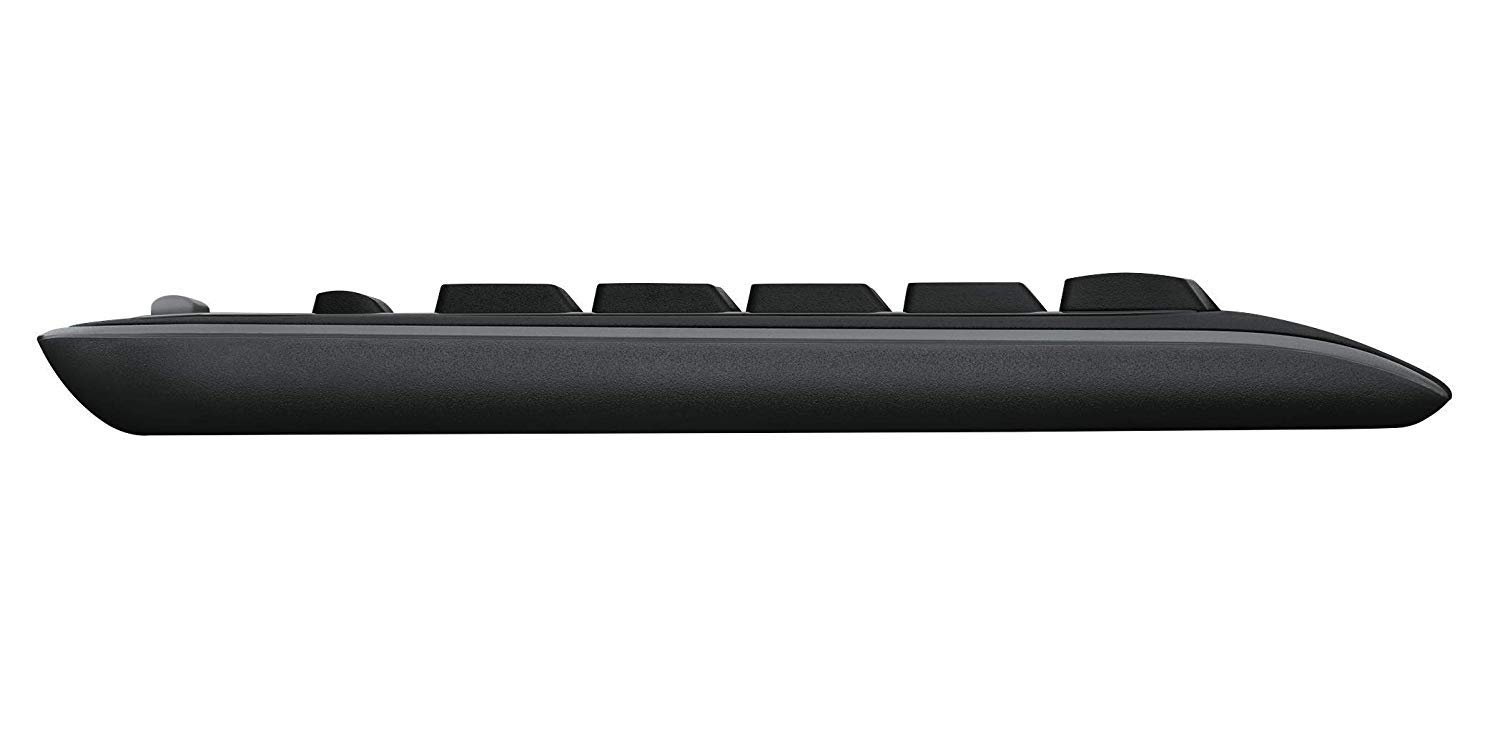 Logitech MK320 Wireless Desktop Keyboard and Mouse Combo — Entertainment Keyboard and Mouse, 2.4GHz Encrypted Wireless Connection, Long Battery Life (Renewed)