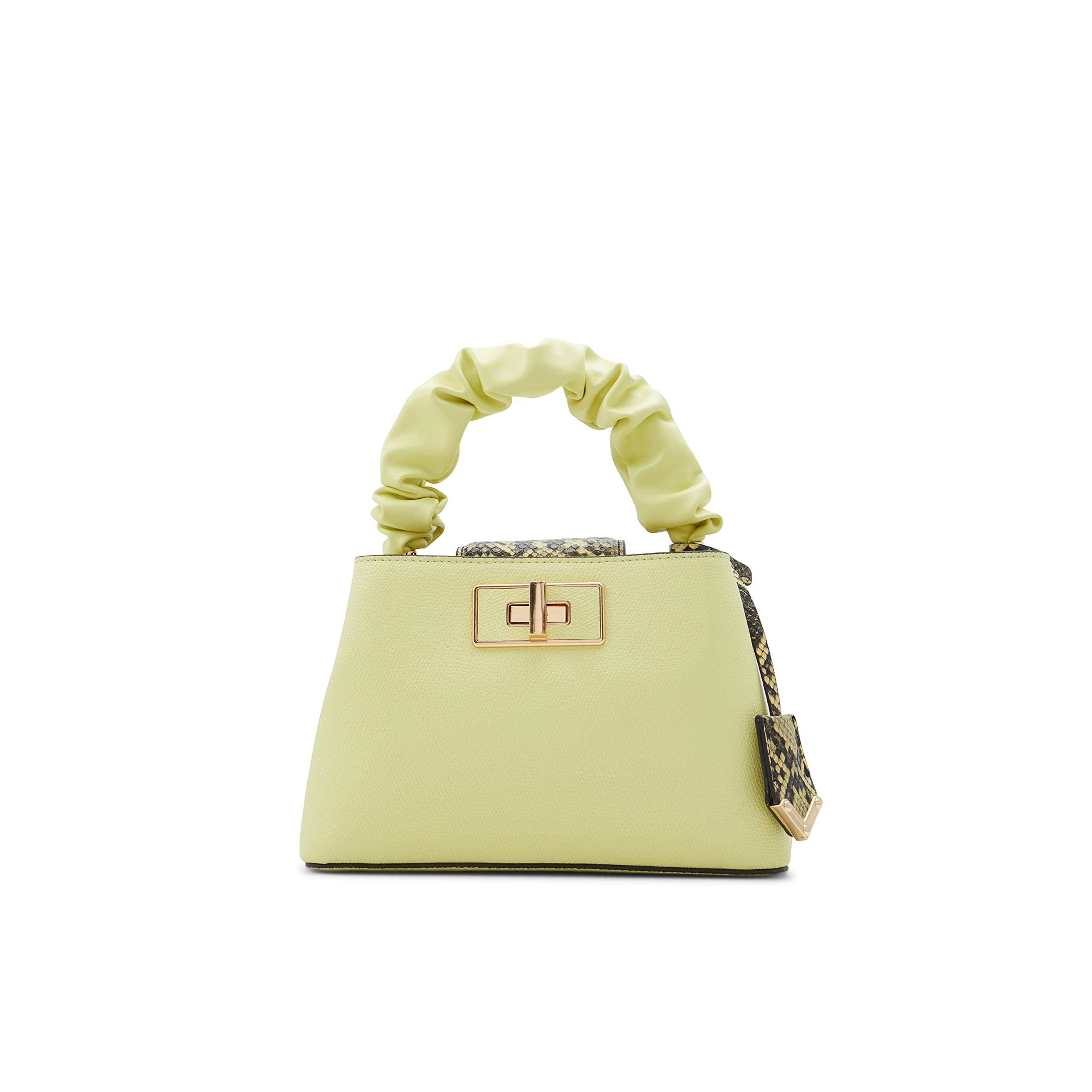 ALDO Women's Snakie Top Handle Bag, Light Yellow
