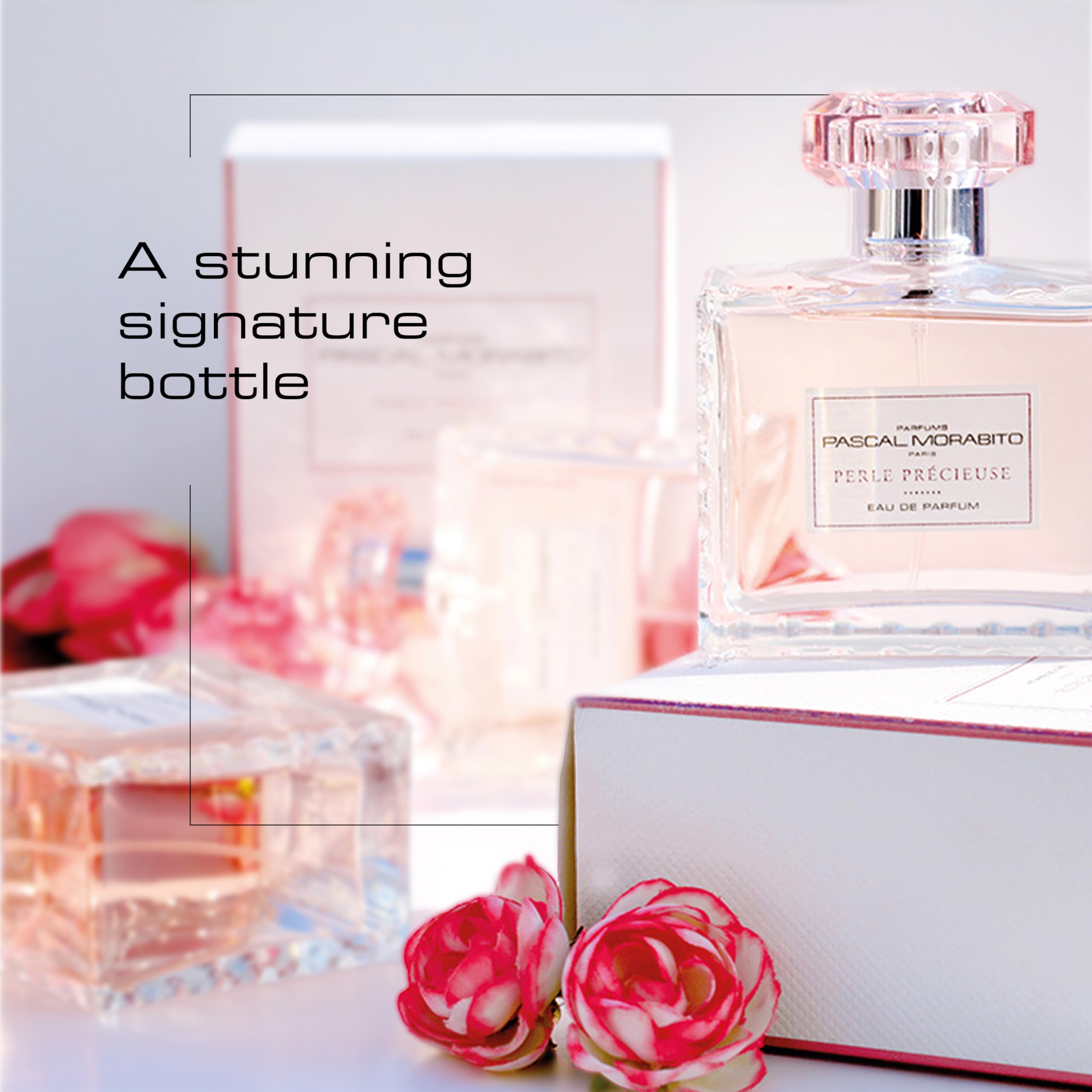 Pascal Morabito - Perle Precieuse- 3.4 Oz Eau De Parfum - Fragrance Mist For Women - Powdery Floral Musk Scent - Perfume Spray With Mandarin, Pear, Rose, Musk, Vanilla Accords