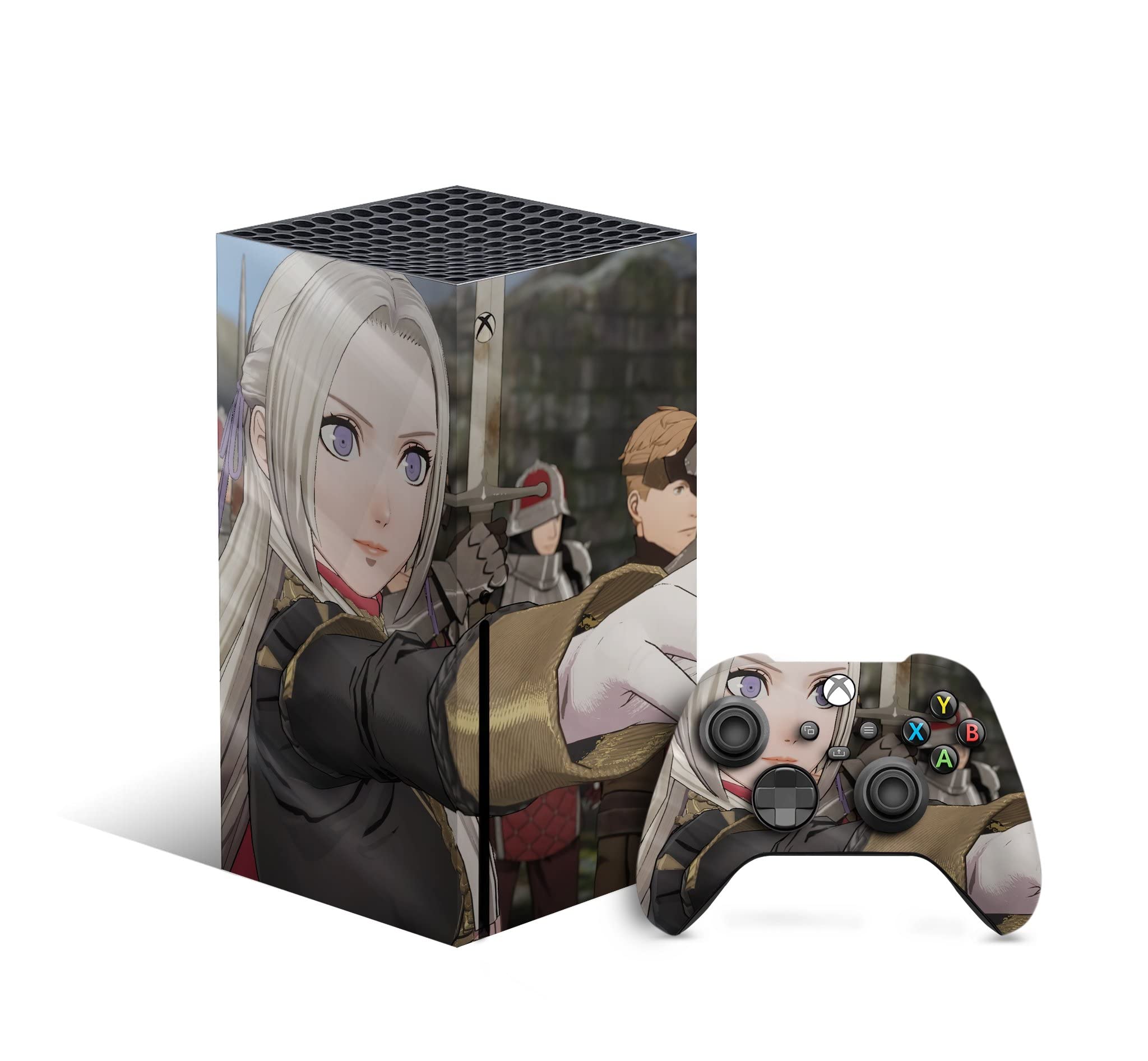 Alear Slayer Dragon Anime X-box-Series-X Skin Stickers, Full Body Vinyl Decal Cover for Microsoft X-box-Series-X Console Systerm & Controllers