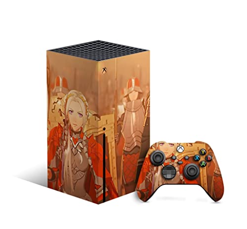 Alear Swordmans Slayer Dragon X-box-Series-X Skin Stickers, Full Body Vinyl Decal Cover for Microsoft X-box-Series-X Console & Controllers