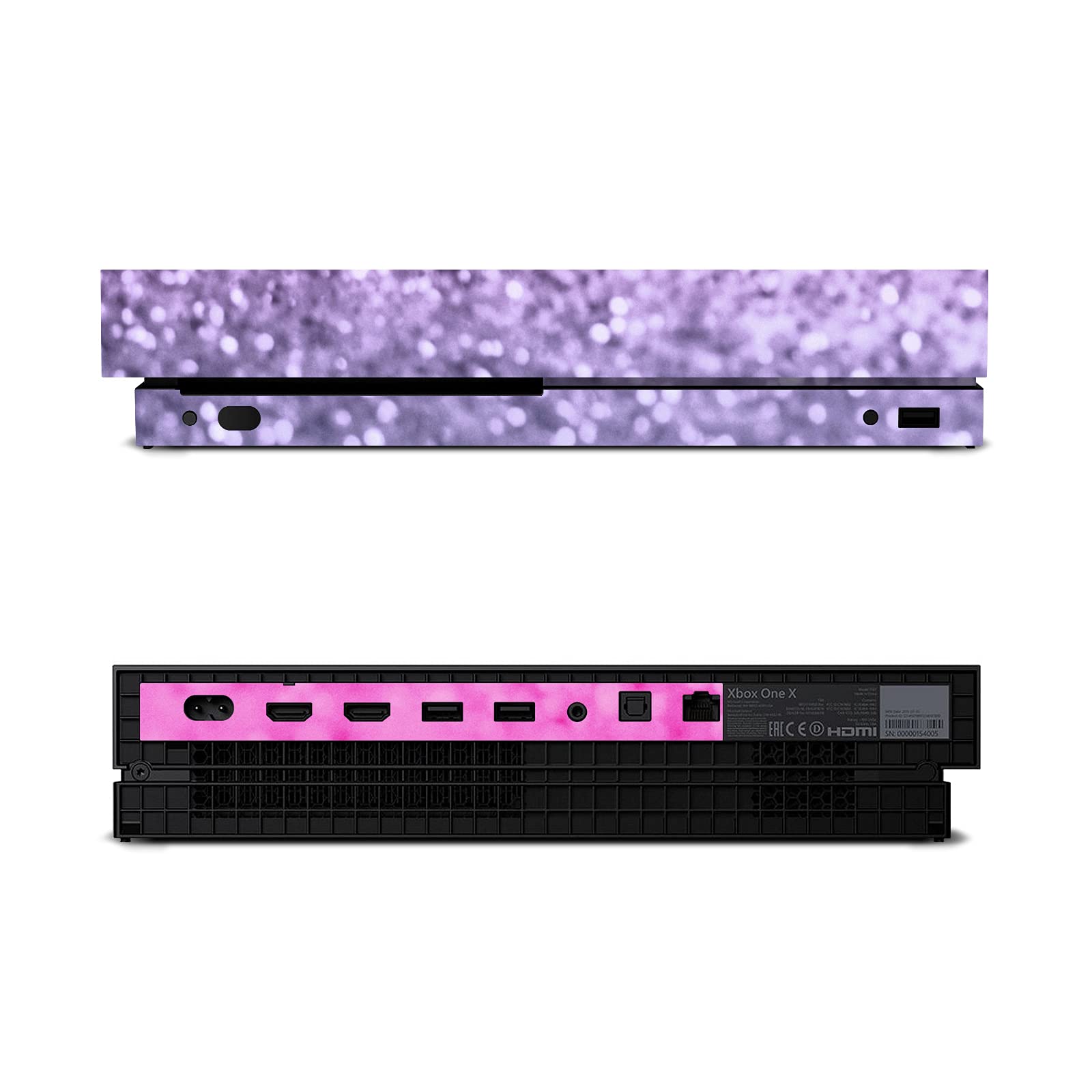 Head Case Designs Officially Licensed Monika Strigel Lavender Pink Art Mix Vinyl Sticker Gaming Skin Decal Cover Compatible With Xbox One X Console and Controller Bundle