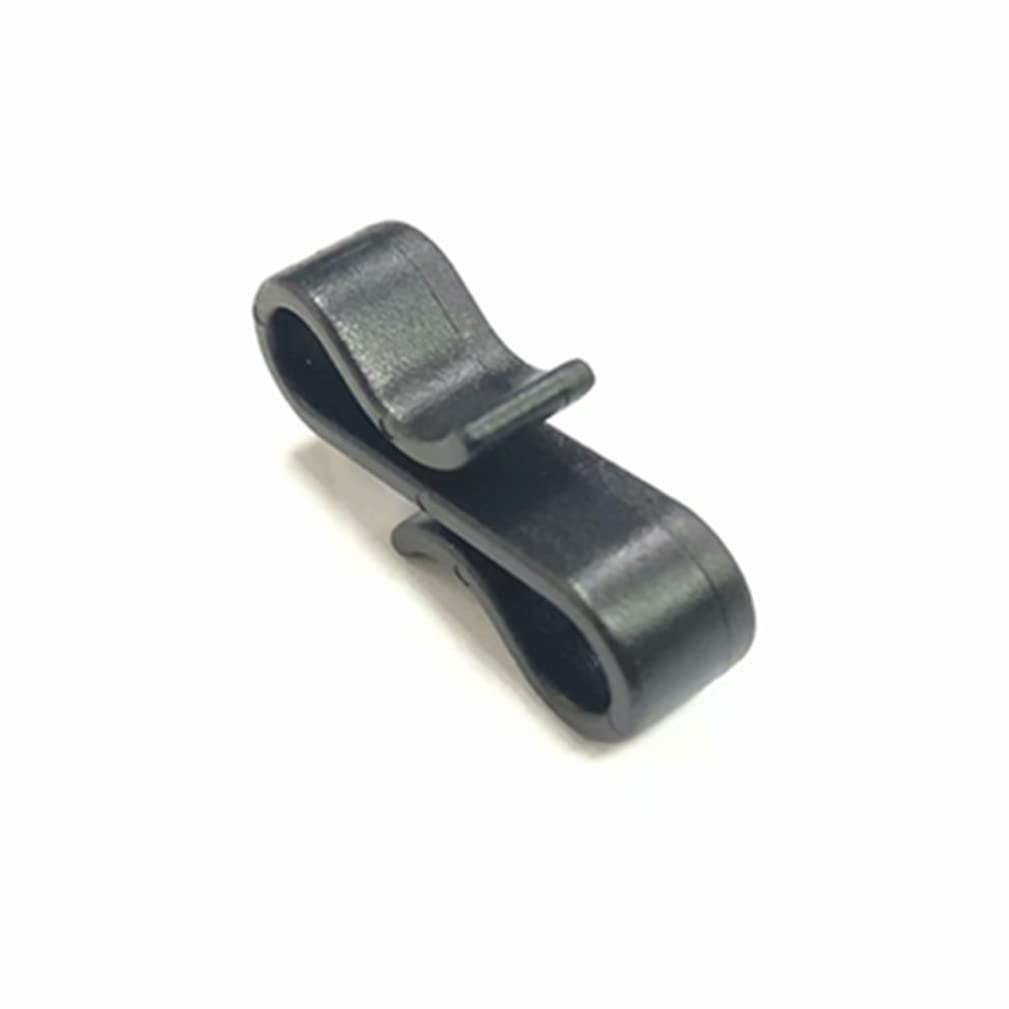 Teensery 100 Pcs Plastic S Shaped Hook Multi-Purpose Mini Hooks for Home Kitchen Bathroom Garden Shop Outdoor, Black