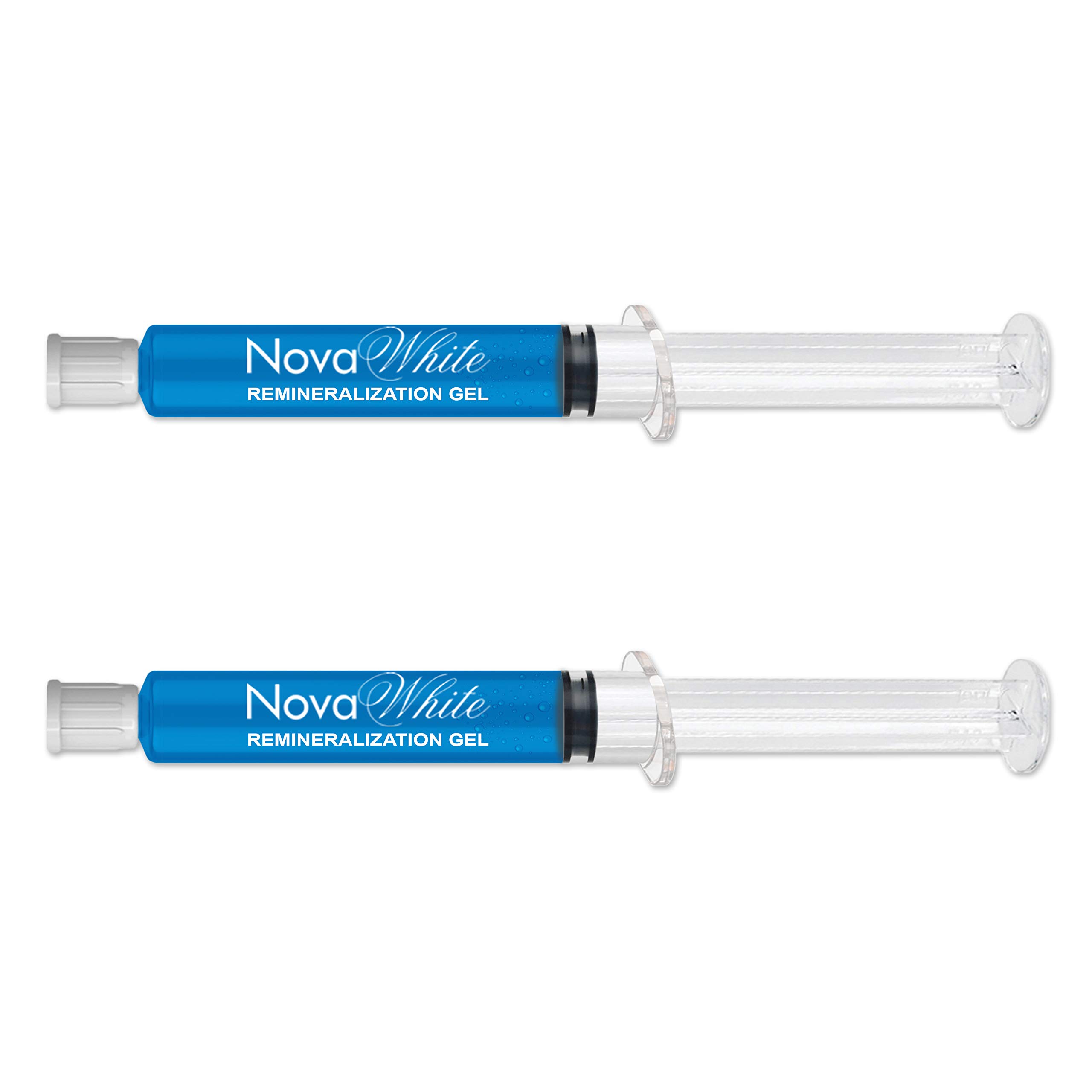 NovaWhite Remineralization Gel β (2) Extra Large Syringes, 2 Mouth Trays, Reduces Teeth Sensitivity, Strengthens Tooth Enamel, Sensitivity Treatment, Remineralizing & Desensitizing Sensitive Teeth