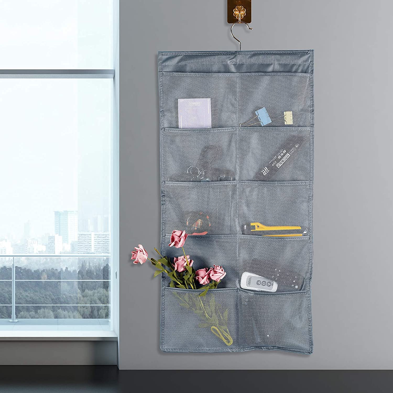 Hanging Underwear Closet Organizer, Bra Organizer for Closet Hanging, Dual-Sided Socks Hanging Closet Organizer,Bra Closet Organizers and Storage Hanging 15 Pockets