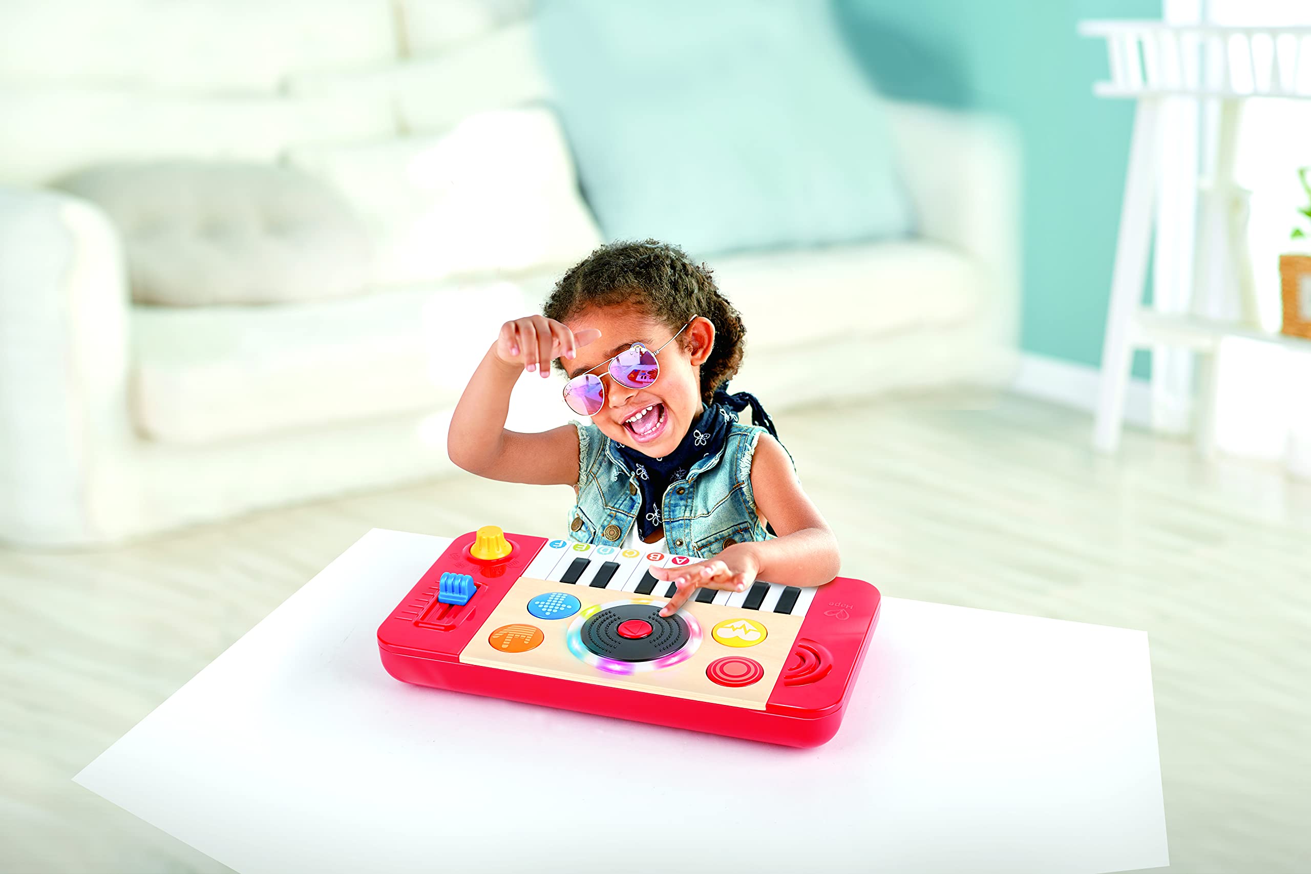 Hape DJ Mix & Spin Studio Musical Toy, Blue