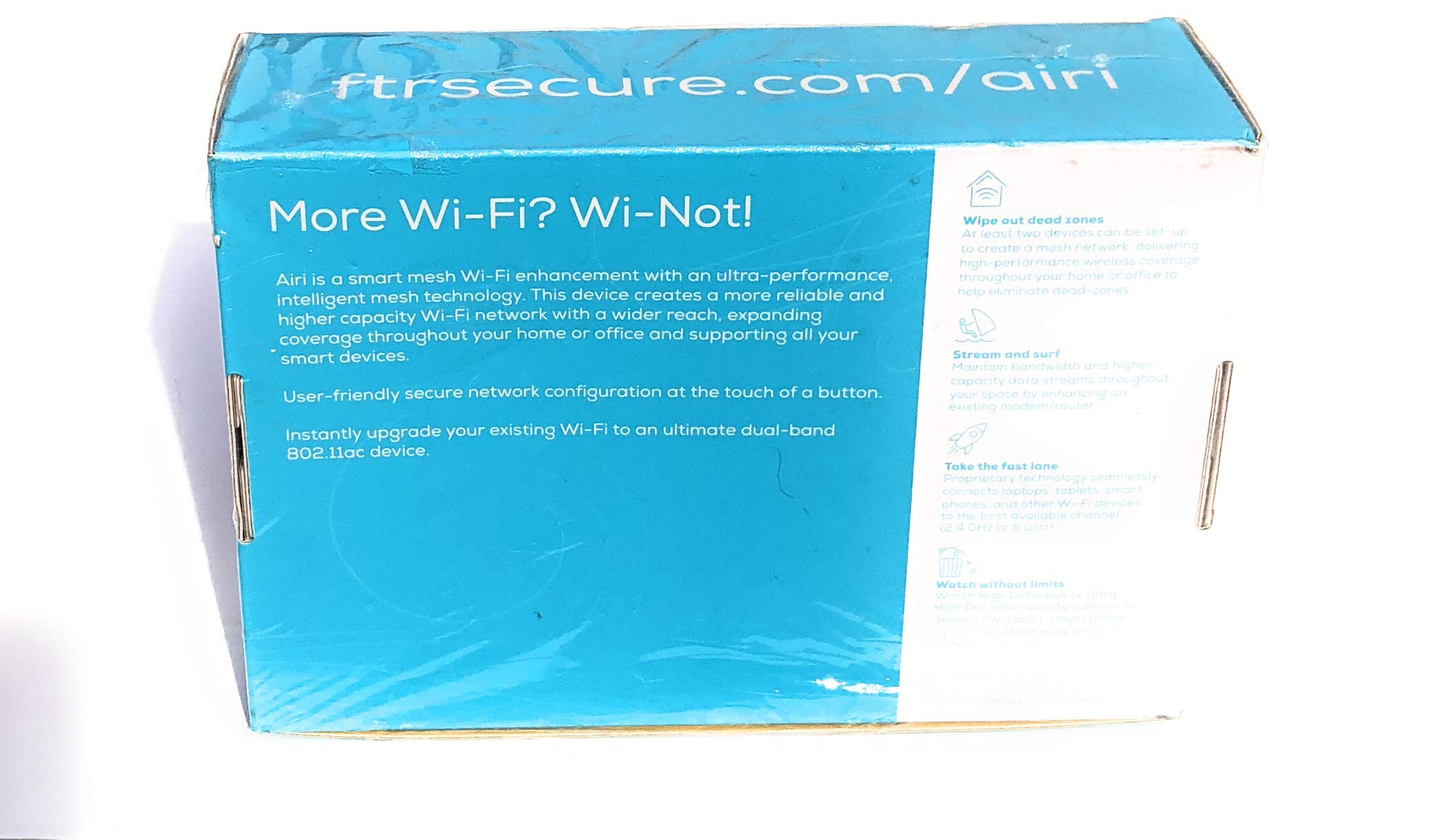 Single Pack airi by Frontier Secure Air 4920 802.11AC 1600Mbps Smart Mesh Wi-Fi (2 Port Gigabit Ethernet) Mesh Access Point 2.4Ghz/5Ghz/WPS