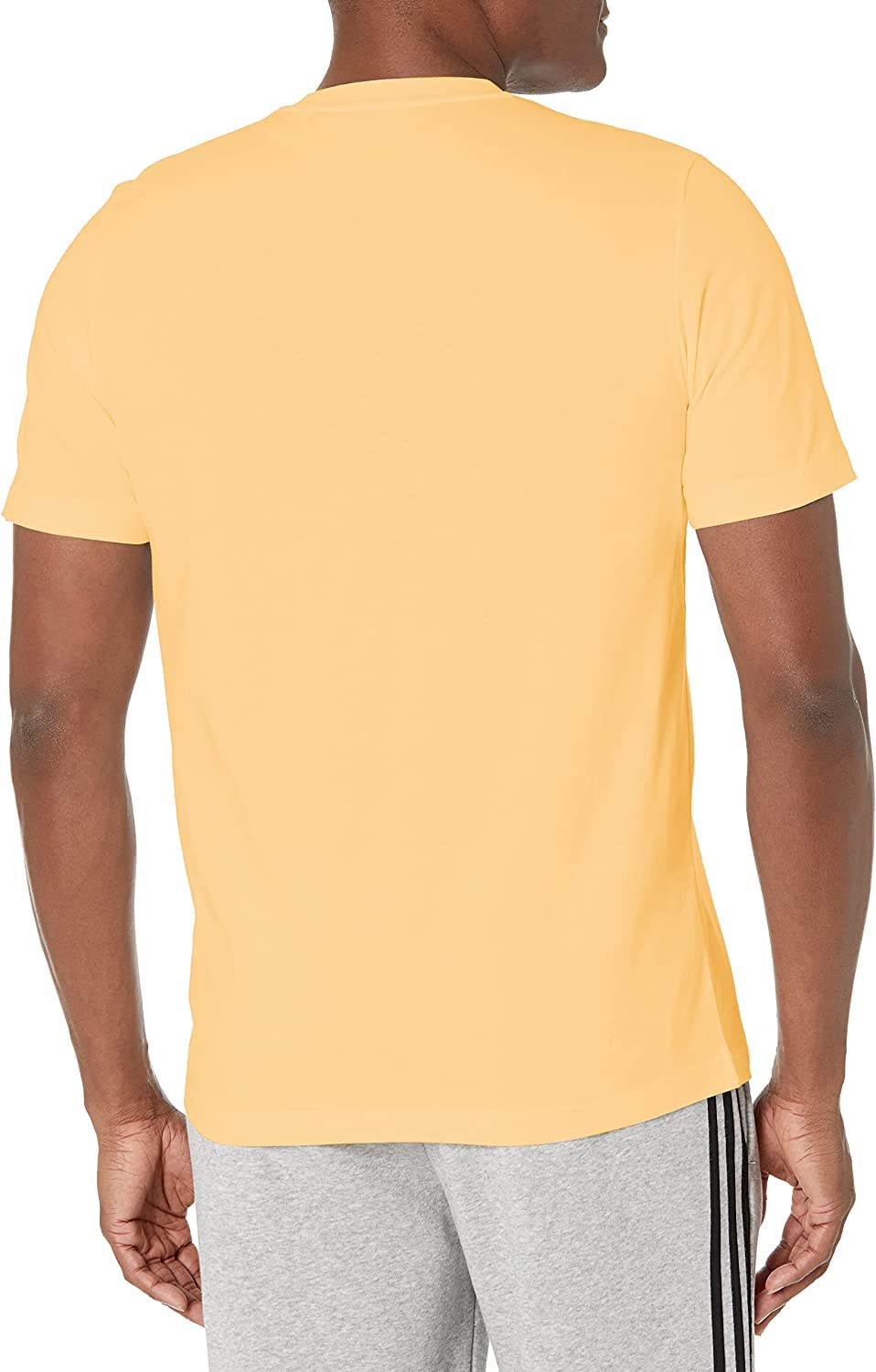 adidas Men's Badge of Sport Graphic Tee, Pulse Amber (Basketball), X-Large
