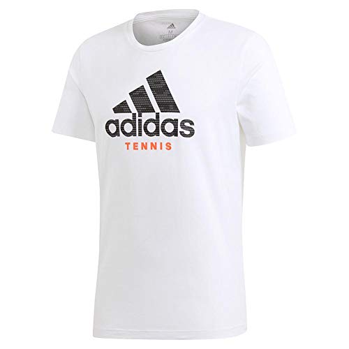 adidas Men's Category Logo Tee White Small