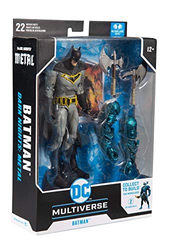 DC Multiverse Batman (Dark Nights: Metal) 7" Action Figure with Build-A Parts for 'The Merciless' Figure