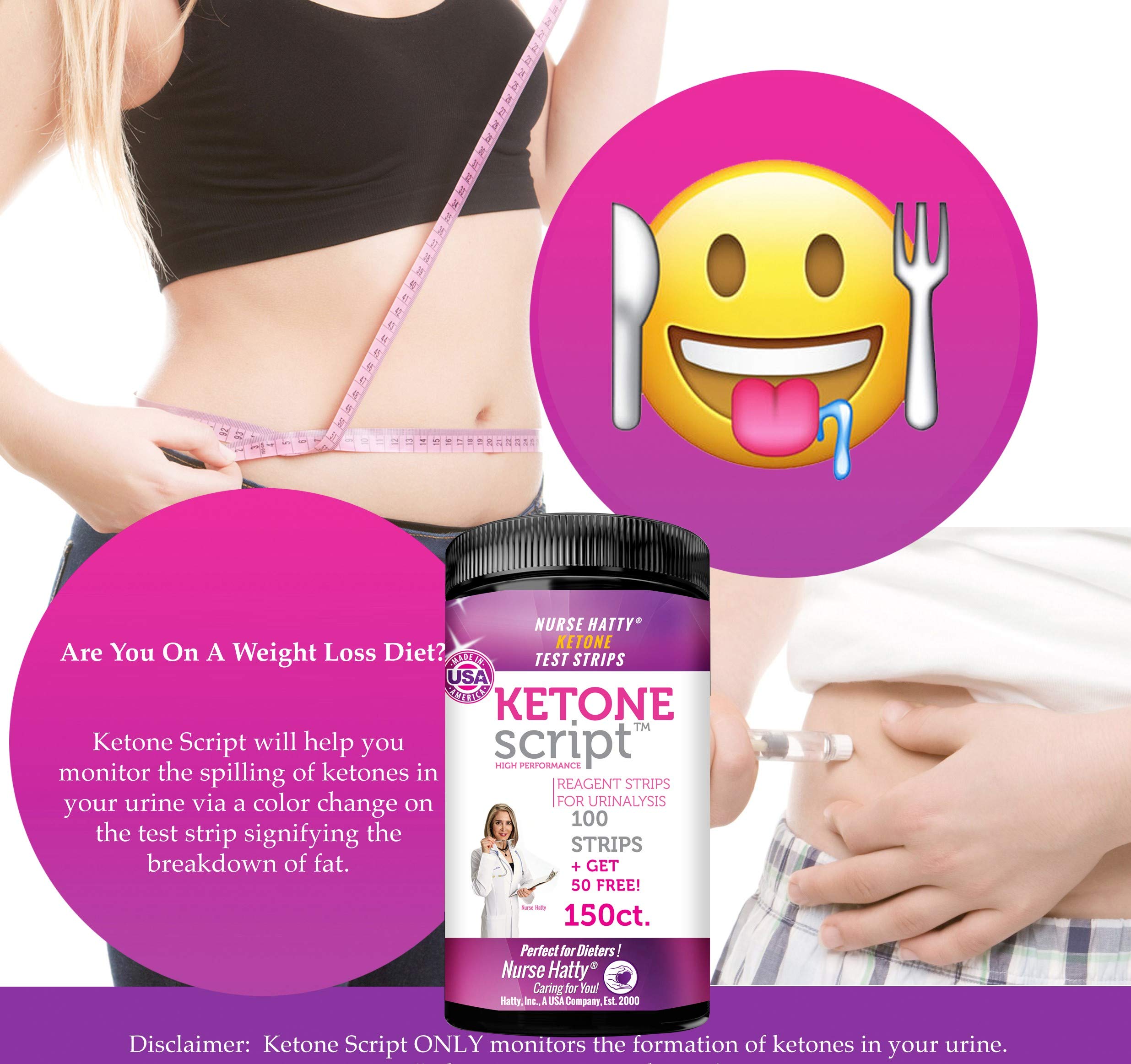 Nurse Hatty - Keto Strips – Fresh – USA-Made – High-Performance – eBook (250ct. Long)