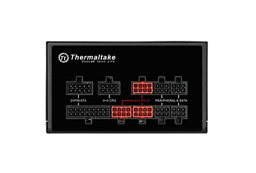 Thermaltake Toughpower Grand RGB 850W 80+ Gold Smart Zero 256-Color RGB Fan Fully Modular Power Supply 10 Yr Warranty PS-TPG-0850FPCGUS-R