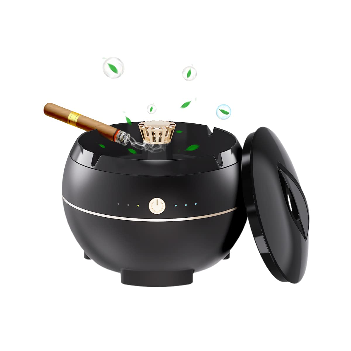 BAIRUTONG 2 in 1 smokeless ashtray,best gift for smokers,Rechargeable smokeless ashtray suitable for home, office, club etc(Plastic ashtray)