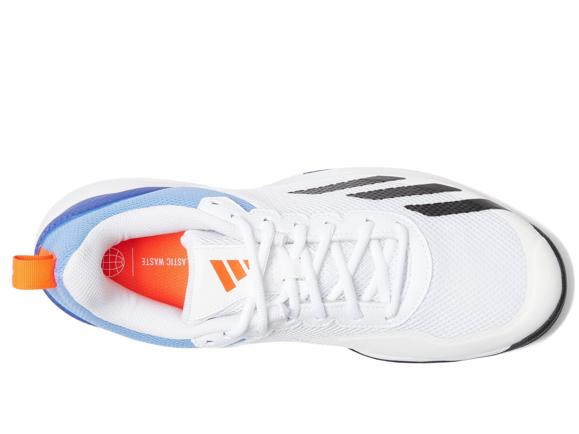 adidas Men's Courtflash Speed Tennis Shoe, White/Black/Black, 11.5
