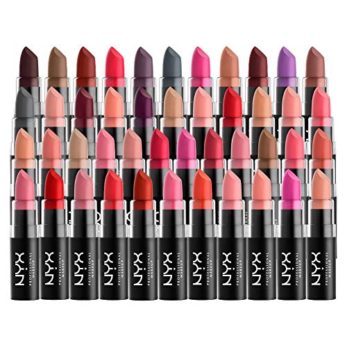 NYX PROFESSIONAL MAKEUP Matte Lipstick, Bare With Me, 0.16 Ounce (MLS38)