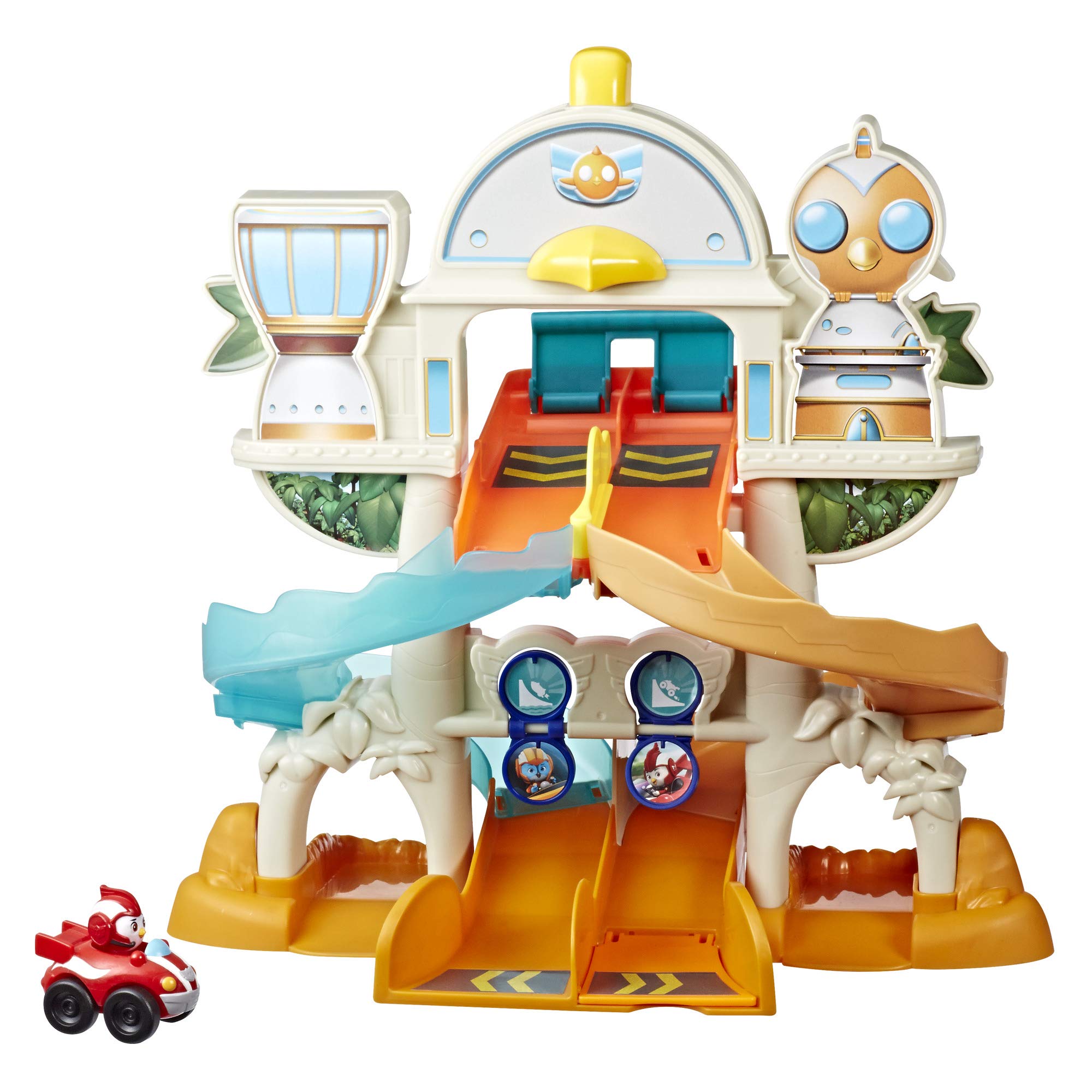 Hasbro Toys Top Wing Mission Ready Track Playset, Includes Ramp Jump & Double Vehicle Launcher for Top Wing Vehicles, Toy for Kids Ages 3 to 5, Model Number: E5277