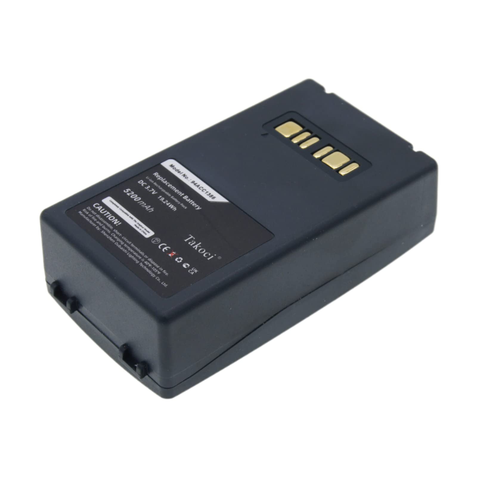 Youejoeq Replacement Battery for Datalogic Falcon X3, X3 Plus, X4,fits Part no 94ACC1386,BT-26 Barcode Scanner Battery-5200mAh 3.7V Lithium Ion
