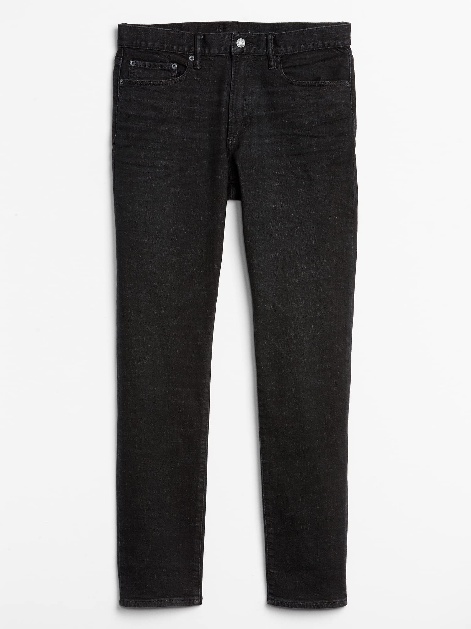 GAP Mens Slim Taper Fit Jeans, Washed Black, 36W x 30L US