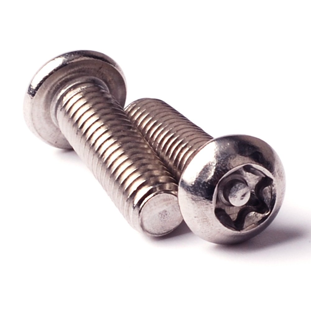 HH FASTENERS M8 x 30mm Pin-in-head Torx Screws, 8-Pieces, Stainless Steel 304, Silver, Right Hand Threads, Metric