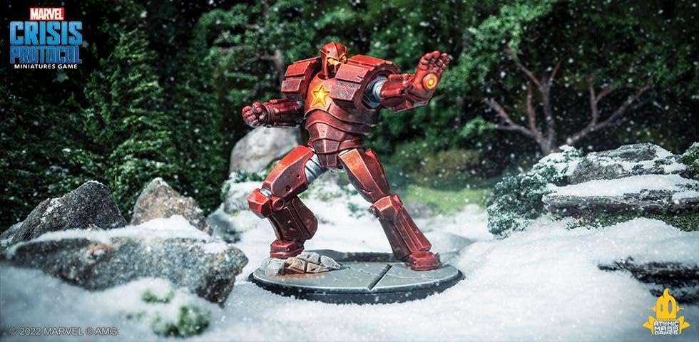 Atomic Mass Games Marvel: Crisis Protocol Crimson Dynamo & Dark Star Character Pack - Winter Guard Heroes, Tabletop Superhero Game, Ages 14+, 2 Players, 90 Minute Playtime, Made