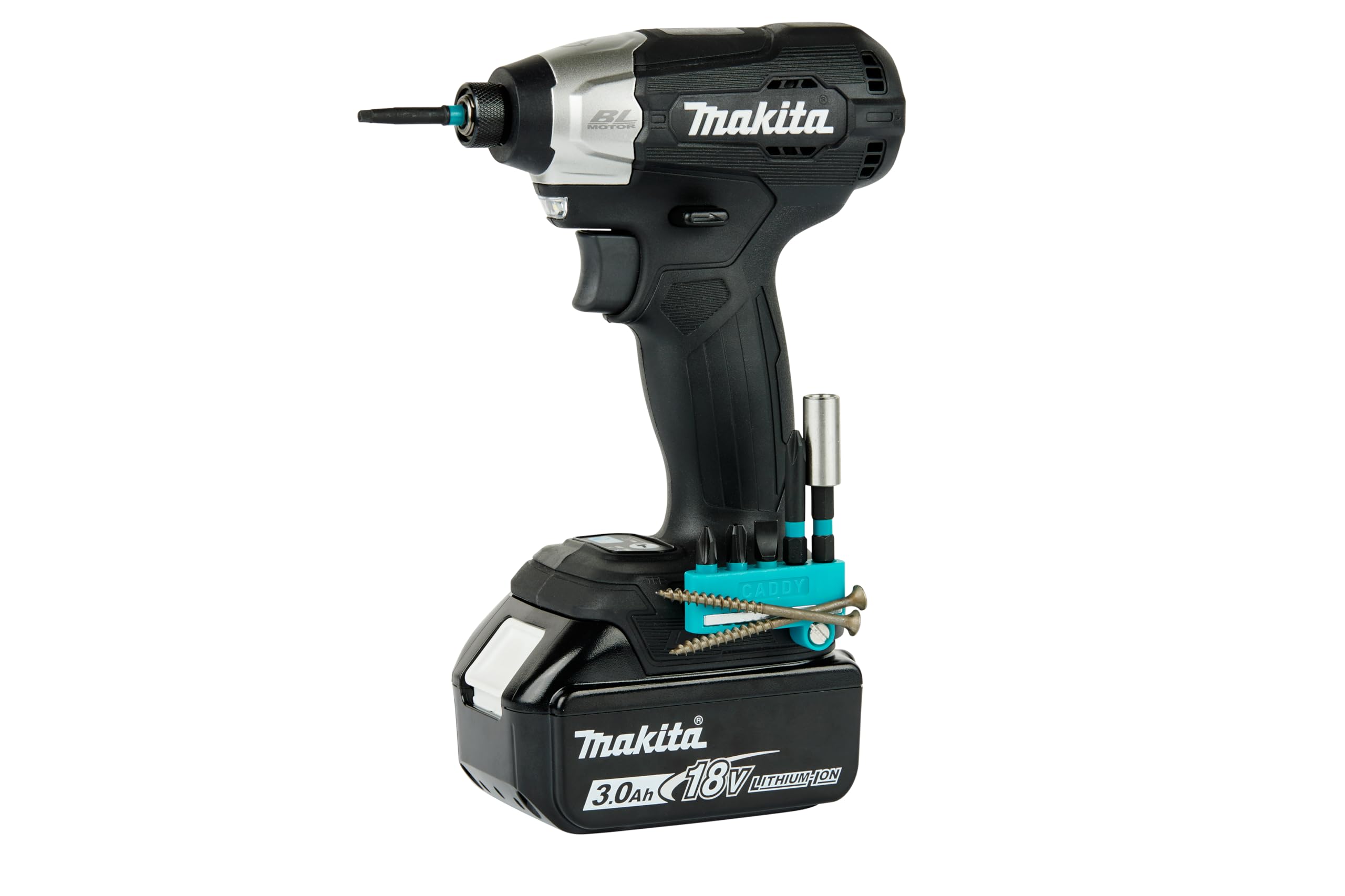 Caddy Fits Makita | 2-Pack | Magnetic Drill Bit Holder - Cordless Tools, Impact Drivers, Cordless Drill - Fits Both Left and Right Side of Driver - Hold 5 Bits Easily