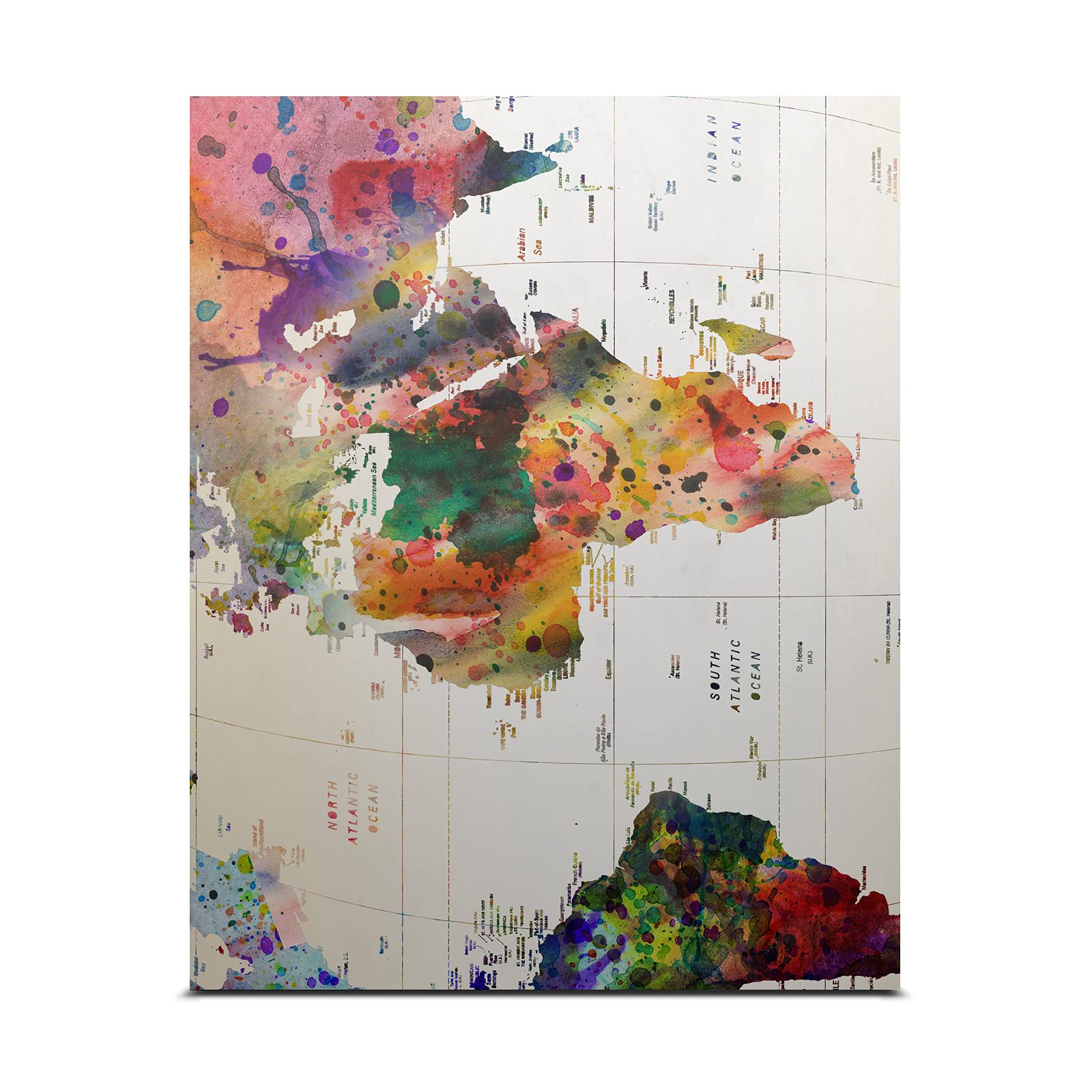 Head Case Designs Officially Licensed Mark Ashkenazi Map Of The World Art Mix Vinyl Sticker Gaming Skin Decal Cover Compatible With Xbox One X Console and Controller Bundle