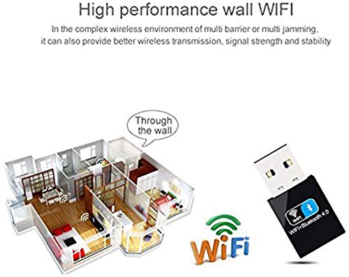 KuWFi WiFi+ Bluetooth 4.0 USB Wireless WiFi USB Adapter LAN Network LAN Card Portable Mini AP for Desktop Laptop