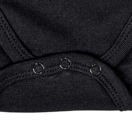 hibshaby Baby Bodysuit Long Sleeve -Toddler Bodysuits for Infant Unisex Boys Girls Black 9-12 Months