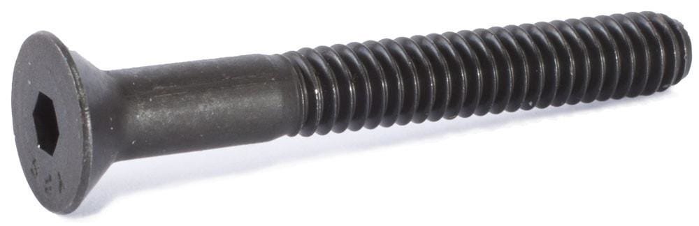 Socket Flat Countersunk Head Cap Screw, 3/8-16 x 4" Alloy Steel, Black Oxide, Hex Socket (Quantity: 50) Coarse Thread, 3/8 inch Hexagonal Allen Bolt, Length: 4 inch, Partial Thread