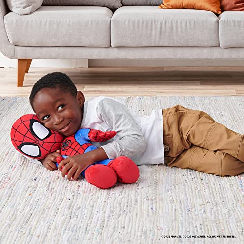 Marvel Spidey and His Amazing Friends Spidey Cuddle Plush - 20-Inch Ultra Soft Spidey Plush - Toys Featuring Your Friendly Neighborhood Spideys