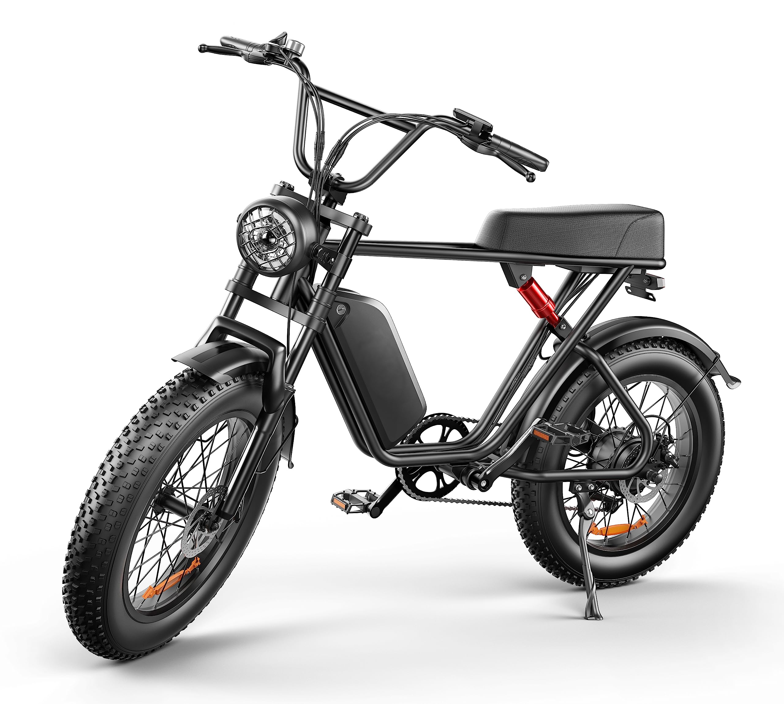 APIWO Fat tire Electric Bike 48V20Ah Build-in Lithium Large Battey Long Range 20 * 4.0" Fat Tire E-Bike All Terrien Mountain Snow Beach City Cruiser Electric Bike Engine Pro