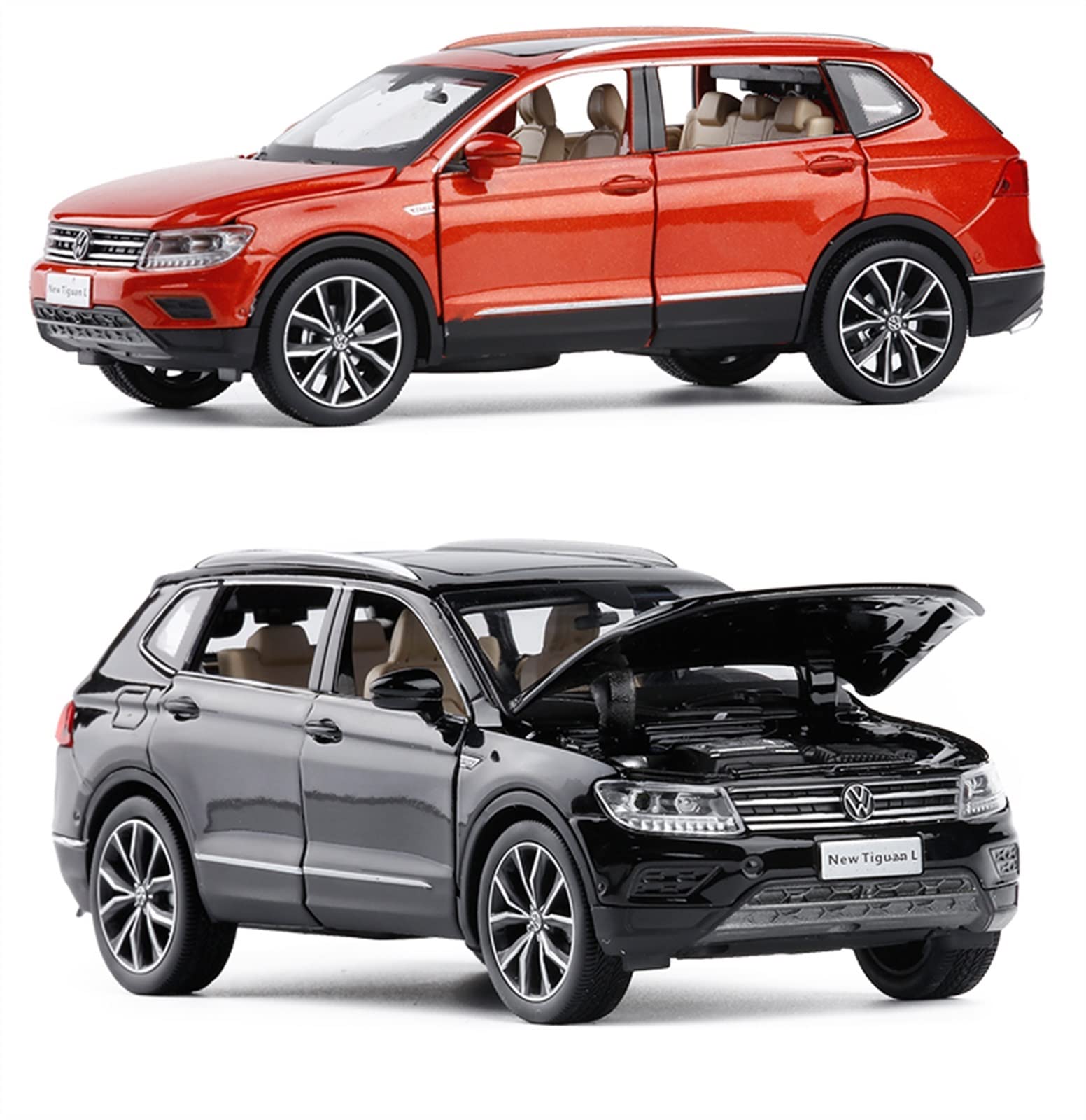 APLIQE Scale Model Vehicles for Alloy Pullback Car High Imitation Tiguan L Car Model Door Music Children's Toys 1:32 Sophisticated Gift Choice