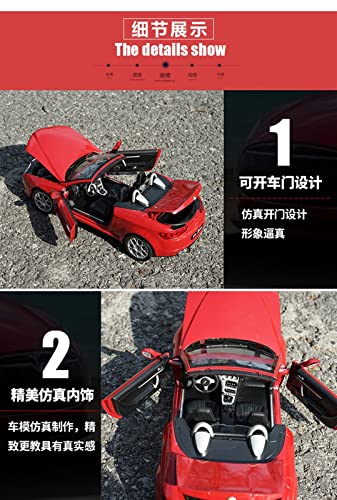 APLIQE Scale Model Vehicles for Alfa Romeo Spider Roadster Alloy Simulation Car Model Souvenir 1:18 Sophisticated Gift Choice