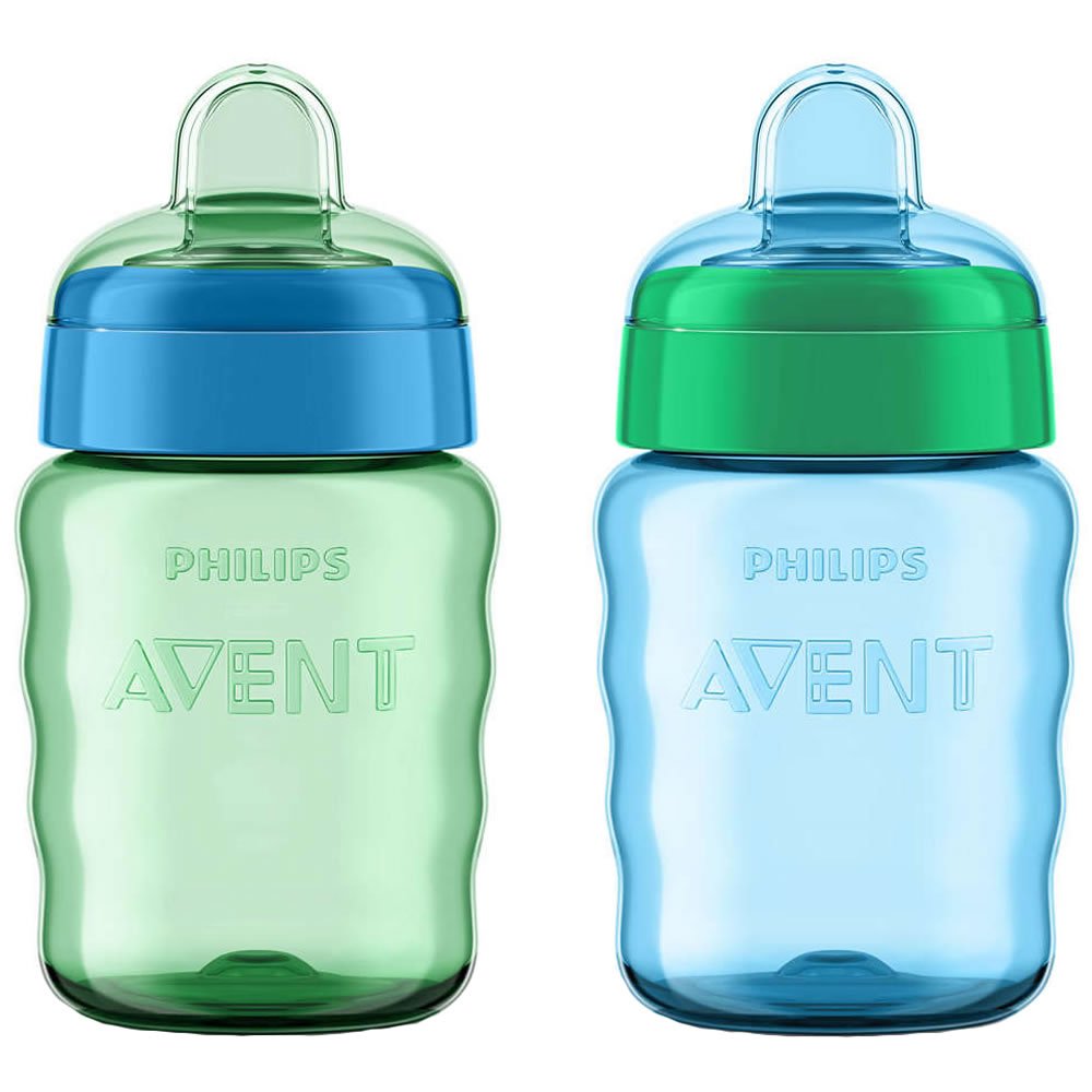 Philips Avent My Easy Sippy Spout 9-Ounce Cup (Pack of 2) Blue