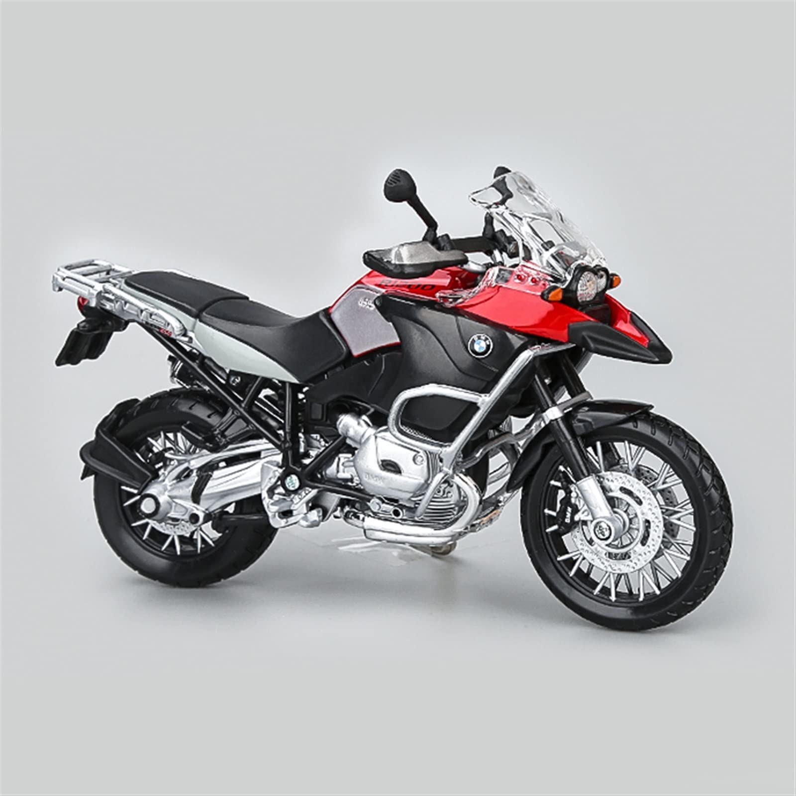 APLIQE Scale Model Vehicles for Motorcycle BMW R1200 GS Toy Model Simulation Alloy Locomotive Racing Cool Model Ornament (Color : 3)