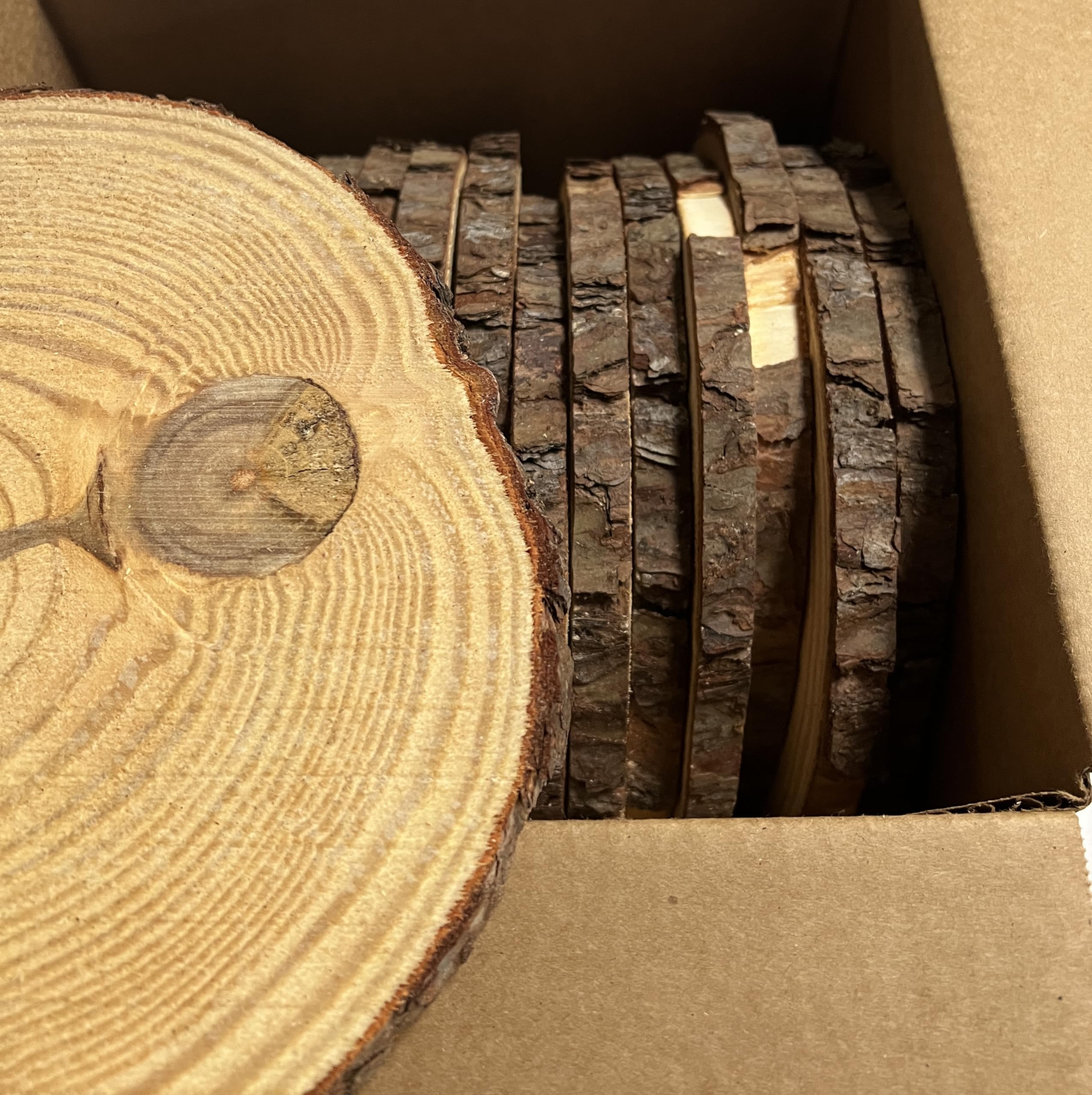 Set of (14) 12-13" Wood Slice centerpieces for Tables, Rustic Wedding Decorations, Wedding Decorations for Tables, Natural Wood Slices! (14)